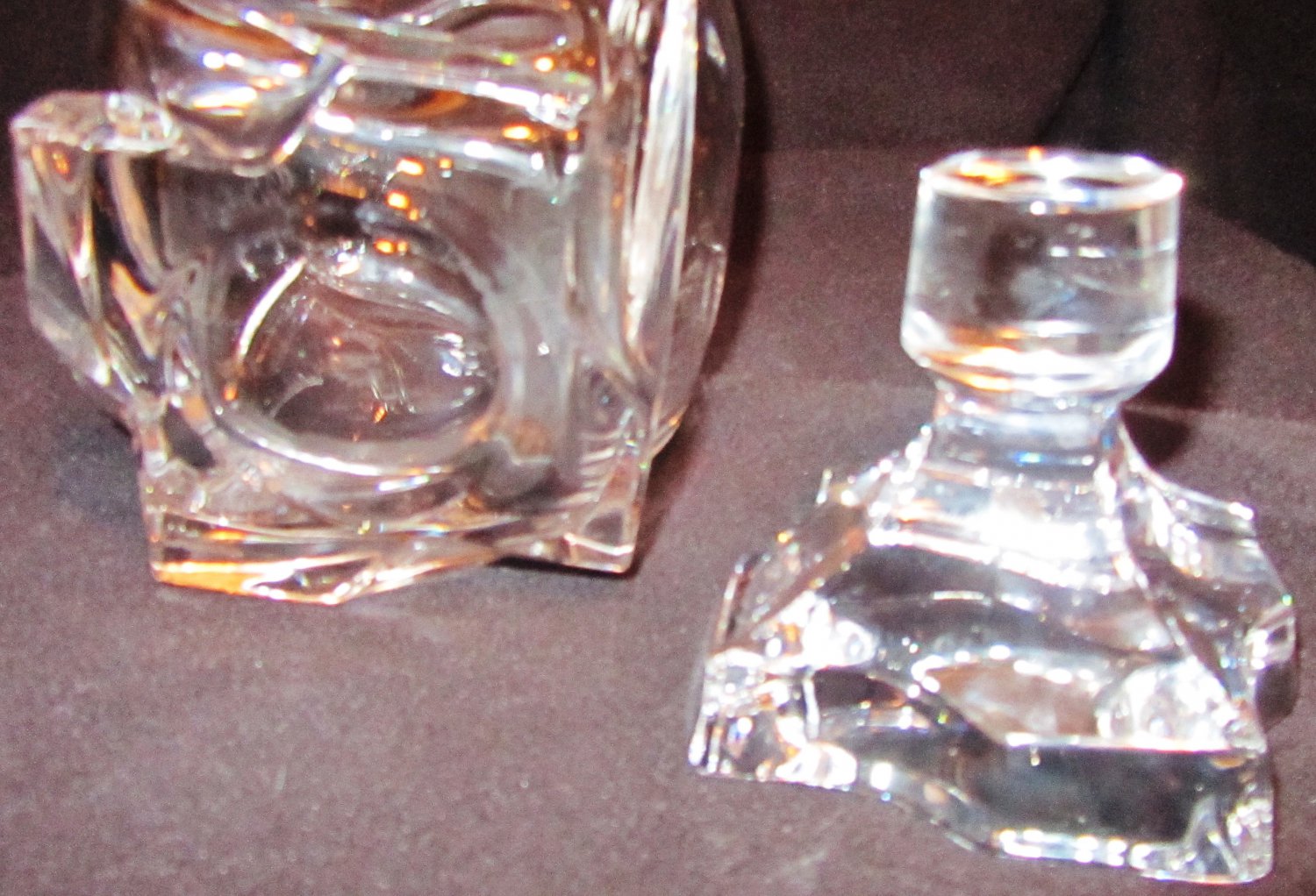 STUNNING SEVRES CRYSTAL FRANCE Cristal de Sèvres BLOCK CRYSTAL WHISKEY ...