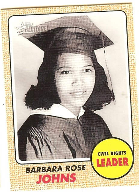 Barbara Rose Johns - Civil Rights Leader 2009 Topps Heritage Card # 55