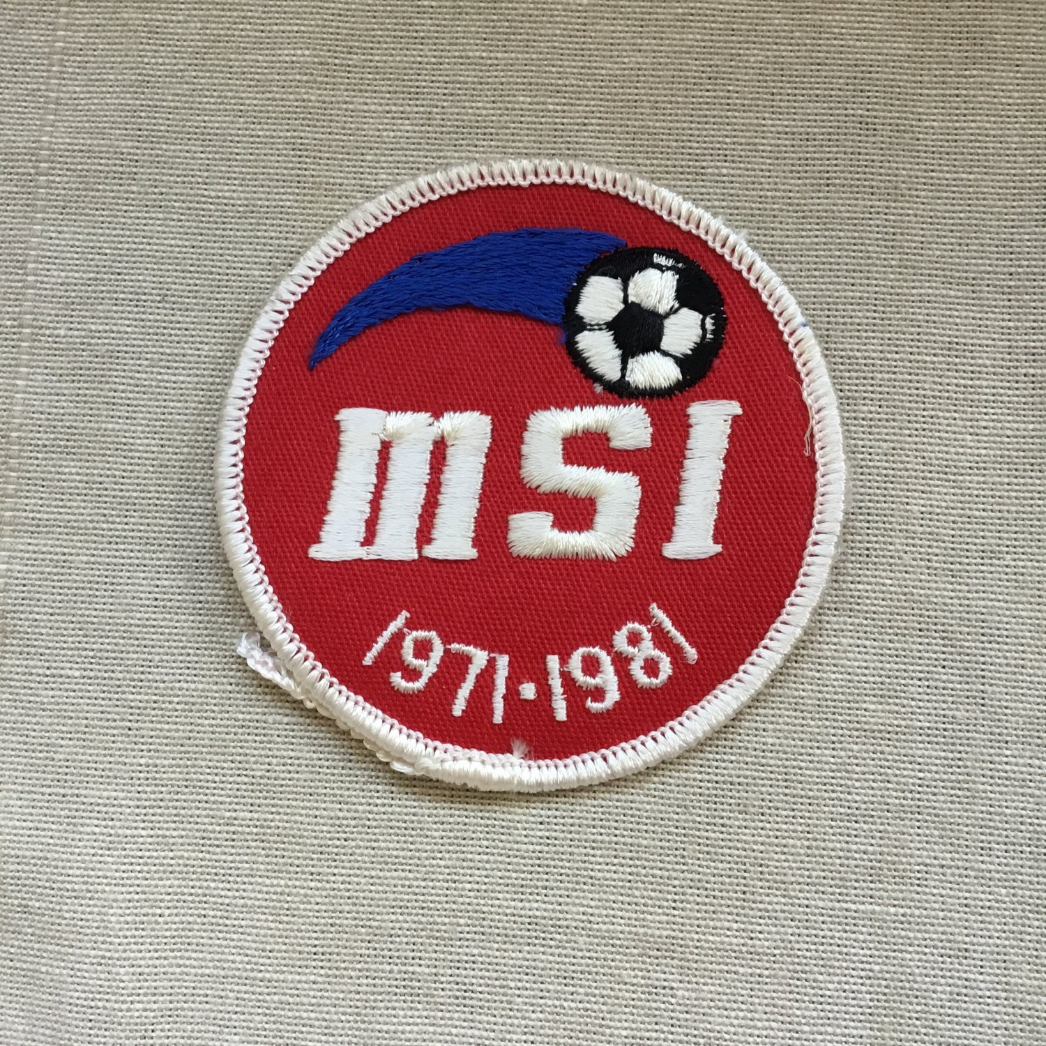 Vintage Soccer Club Sew On Patch 1971 1981