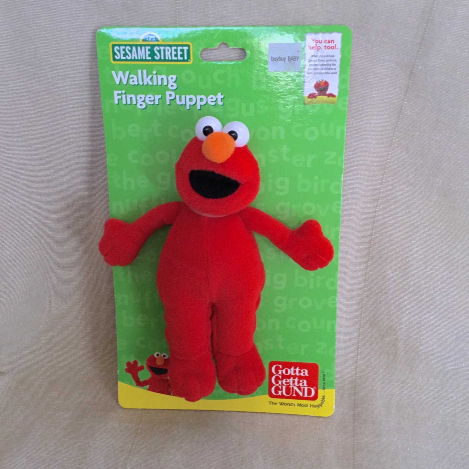 GUND Elmo Walking Finger Puppet Sesame Street Plush