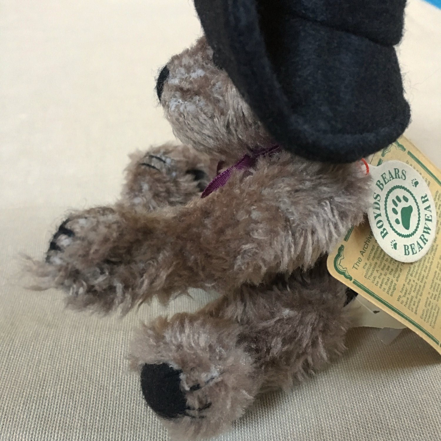 Vtg Boyds Bear Jointed Cottagecore Teddy with Felt Hat Collectible ...