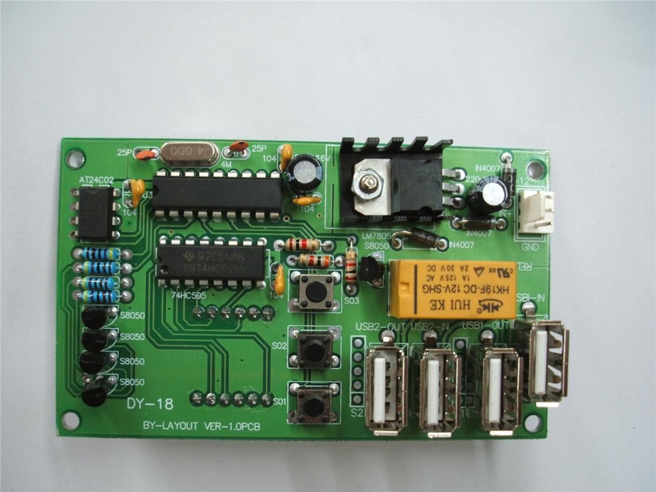 USB Digital Time timer Control Board Power Supply coin acceptor kiosk café