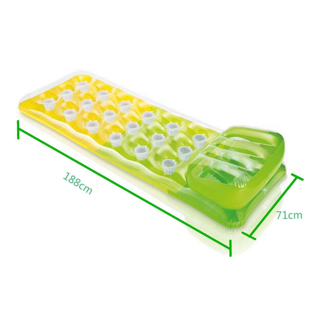 Giant Inflatable Mattress Swim Float Air Bed Floating Raft Swimming ...