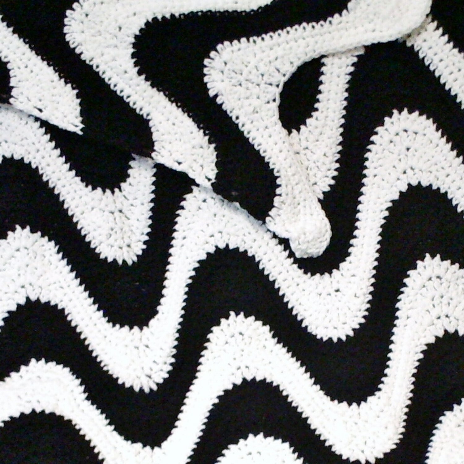 Three (3) Exaggerated Ripple Afghan Crochet Patterns #001e