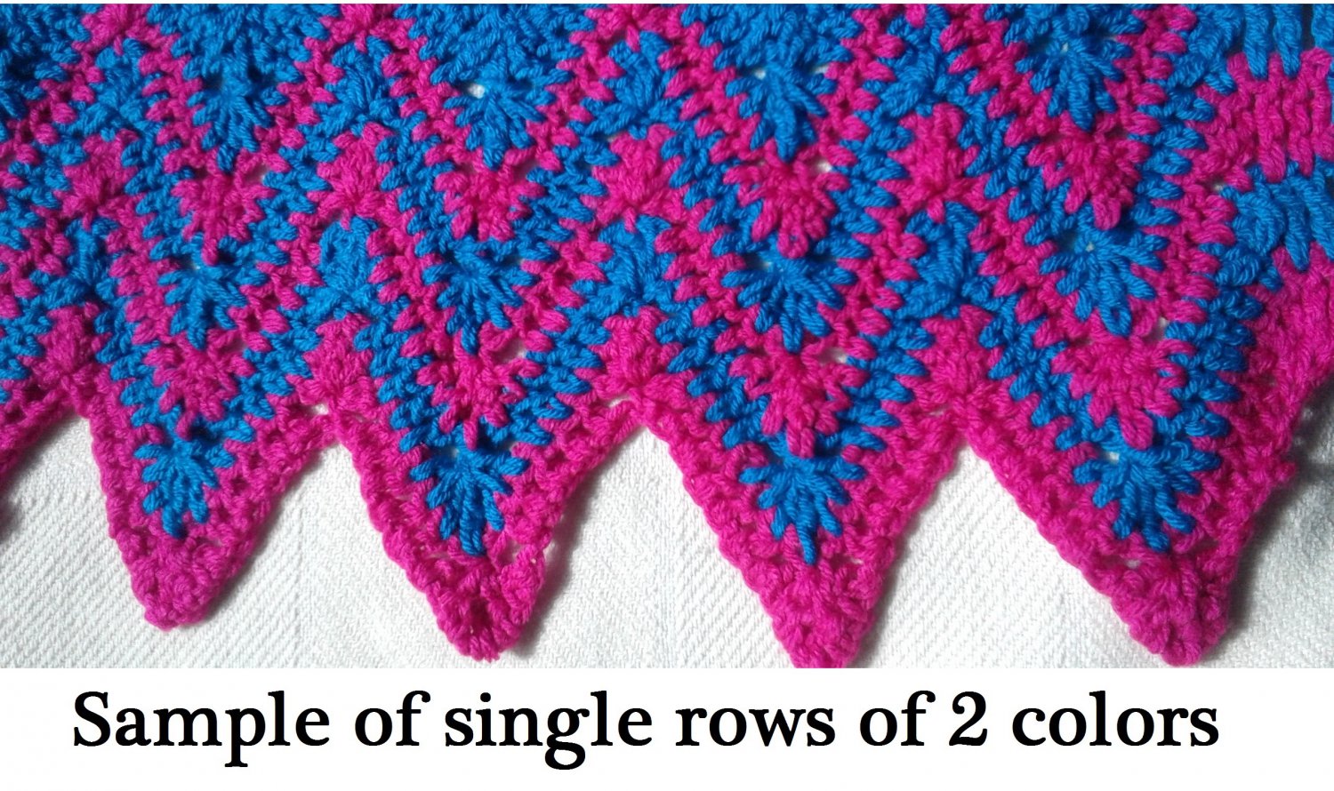 Narrow Chevron Ripple Afghan Crochet Pattern PDF File 107e