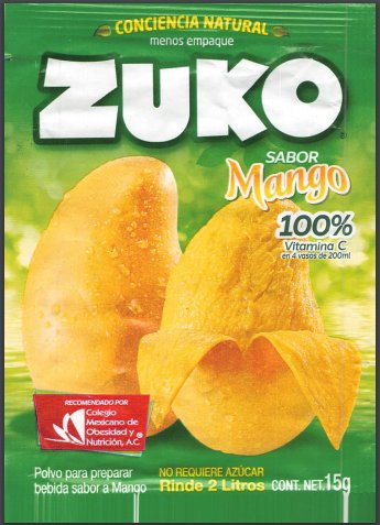 Zuko Mango Powdered Drink Mix, Packets Make 2 Liters (Pack of 12)