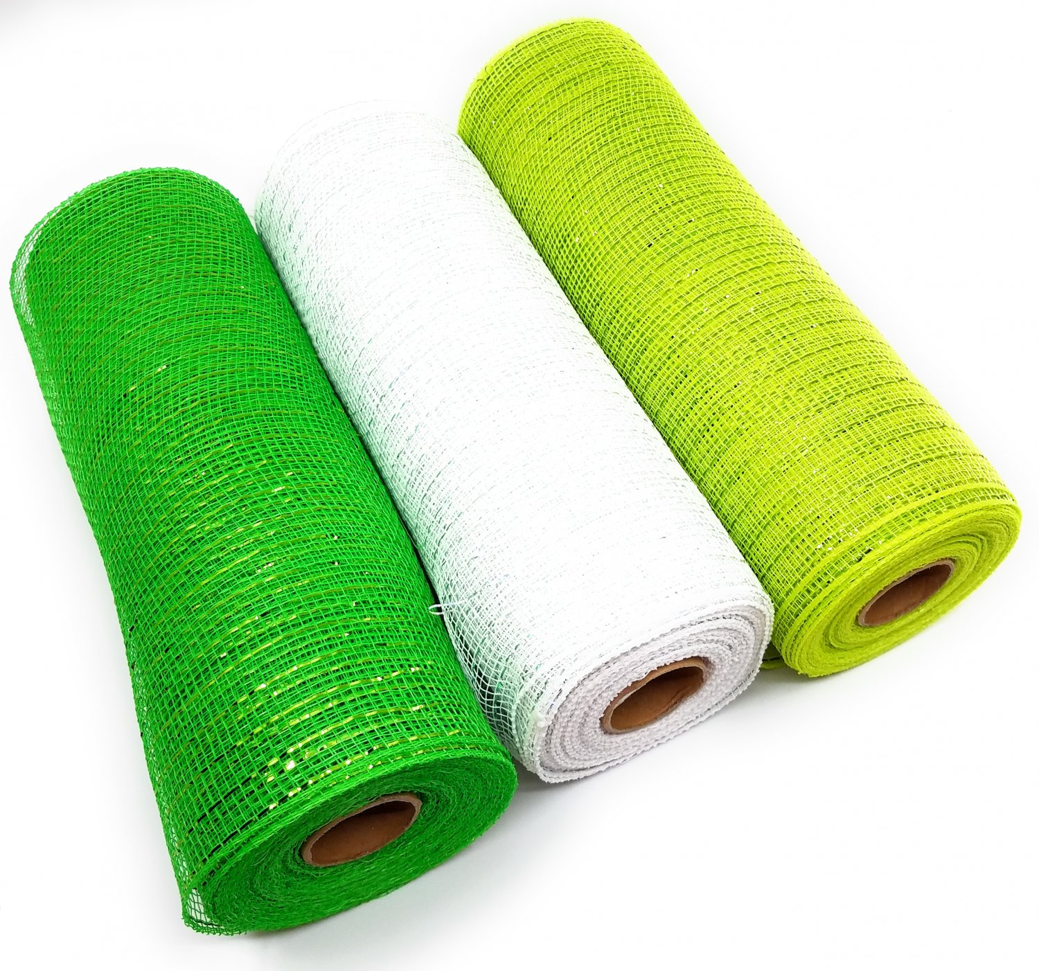 Green Spring Decorative 10" Wide, 10 Yard Deco Metallic Foil Mesh Rolls ...