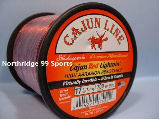 Cajun Red Lightnin 17# 700 yds Fishing Line