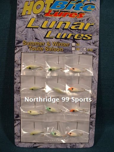 12 Ice Ants Glow Jigs Ice Fishing Lures NEW