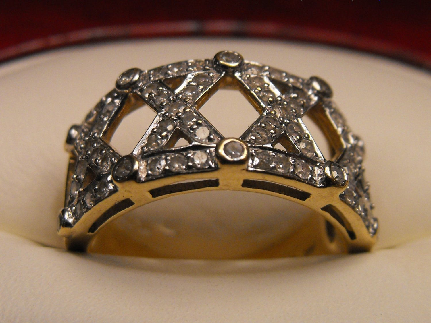 14K ESTATE SOLID YELLOW GOLD DIAMOND RING SHOPNBC VAN BELINGER