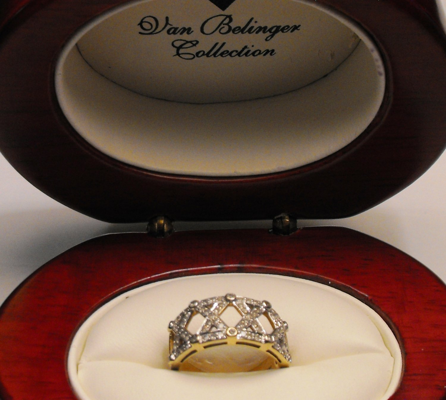 14K ESTATE SOLID YELLOW GOLD DIAMOND RING SHOPNBC VAN BELINGER
