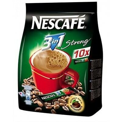 NESCAFE Strong 3in1 Instant Coffee 10 Sticks 180g From Europe