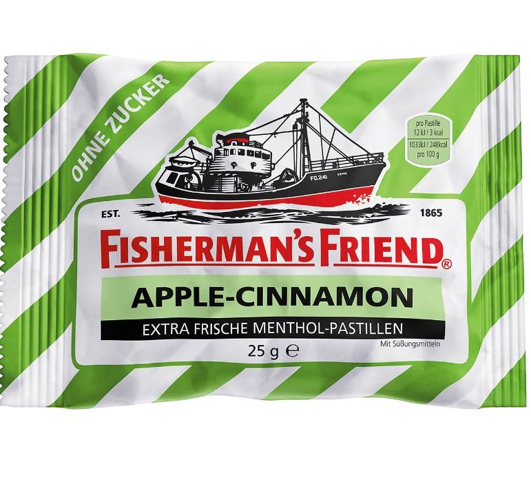 Fisherman's Friend ( Apple-Cinnamon ) 24 x 25g New from Germany