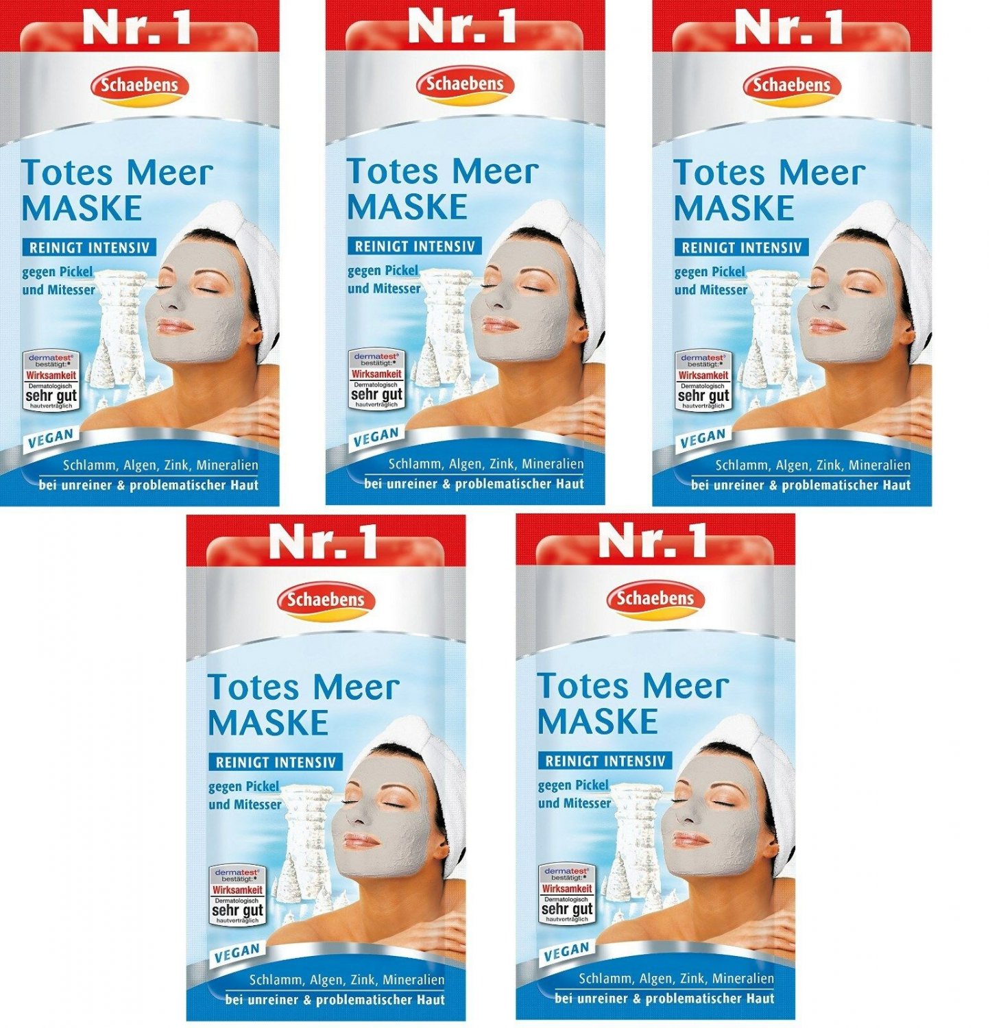 5 x 15ml Schaebens Cleansing Mask Dead Sea Mask from Germany 5 x 15ml Schaebens Cleansing Mask Dead Sea Mask from Germany