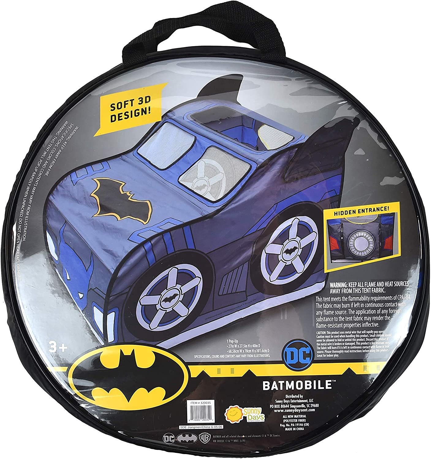 Batman Pop Up Batmobile Tent – Indoor Playhouse for Kids | Gift for ...