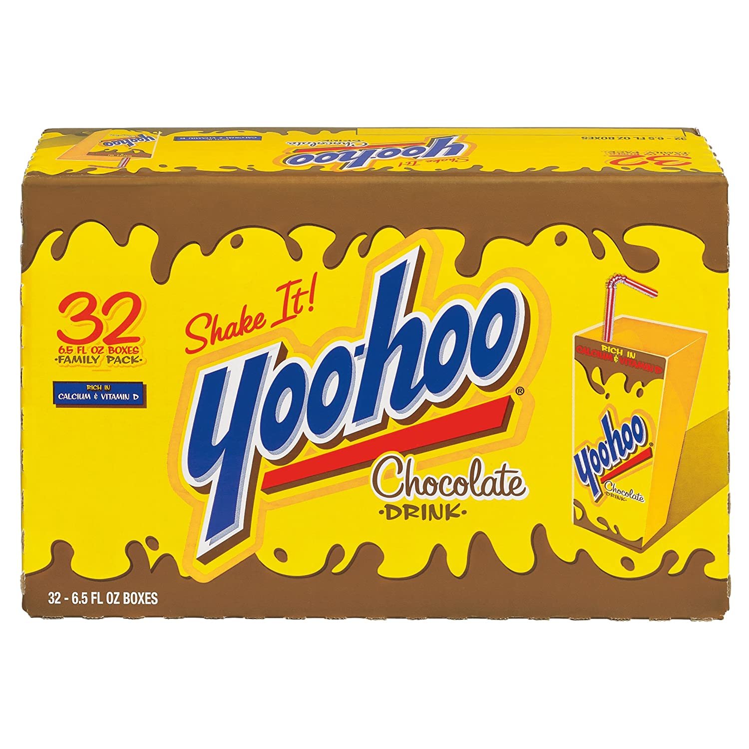 96 Yoo Hoo Drink Box, 6.5-Ounce Boxes ( 3x Pack of 32)