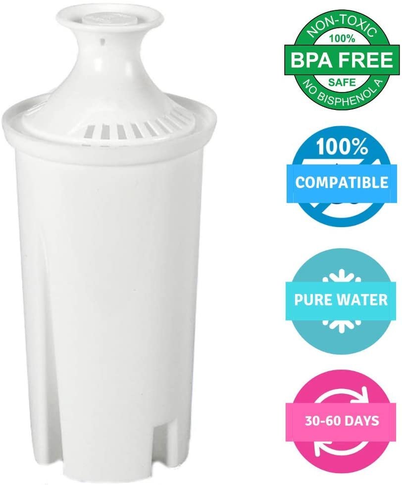 Water Filters 6pc Set Fits Brita , Classic, Mavea , Atlantis, Bella ...