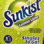 10 BOXES OF New Zero Sugar Sunkist Lemon Lime Singles To Go