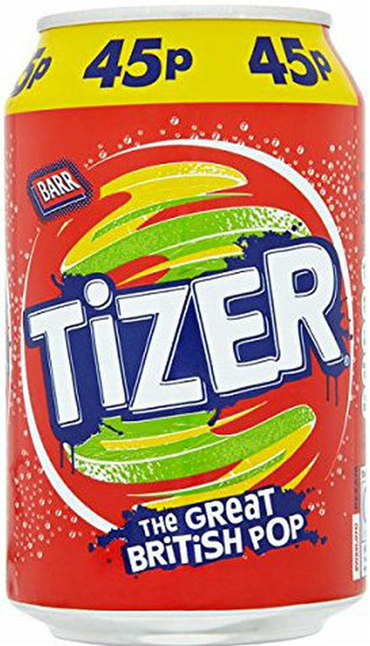Tizer Fizzy Drink 330Ml - 12 cans -British mini market