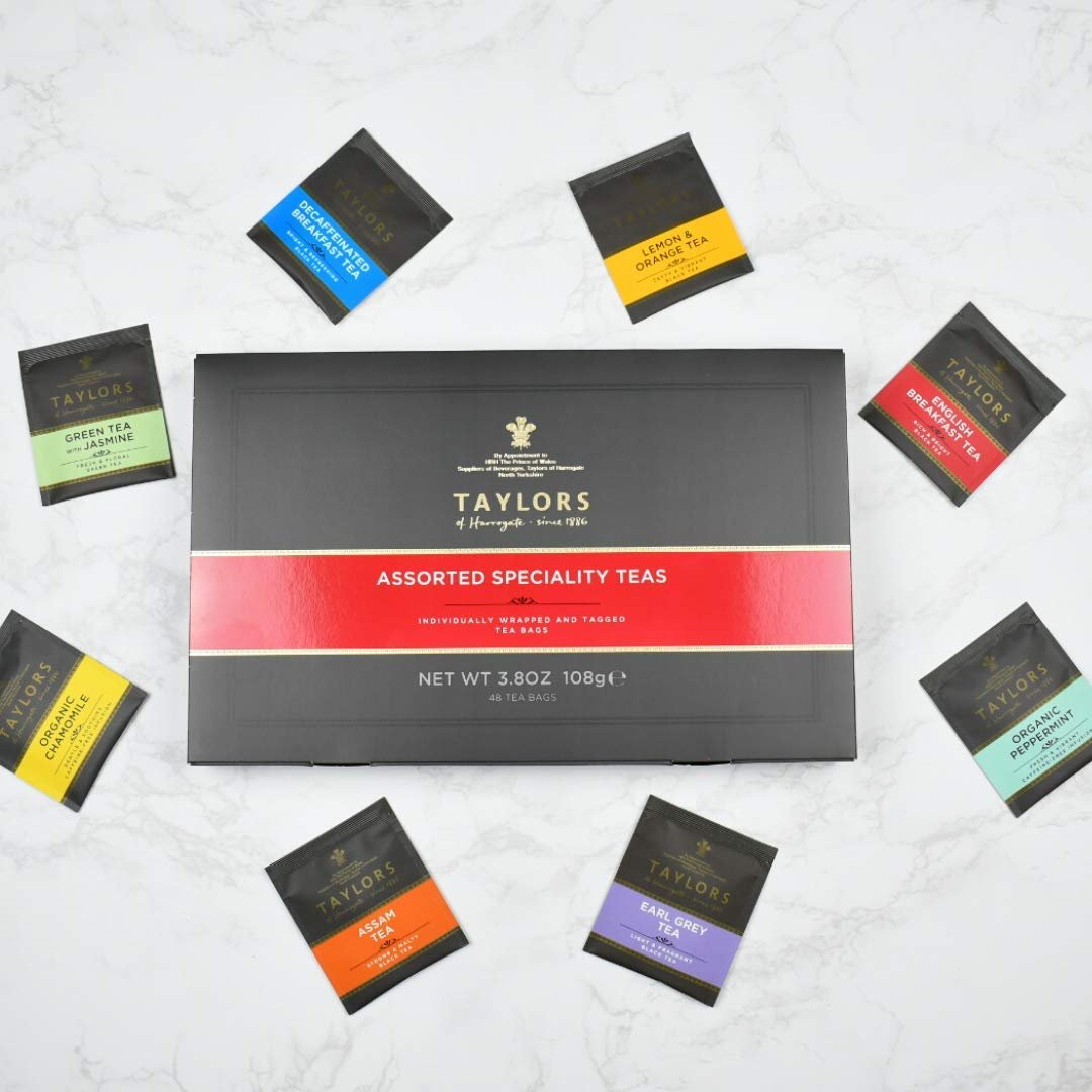 Taylors of Harrogate Assorted Specialty Teas Box , 48 count -Gift Box ...