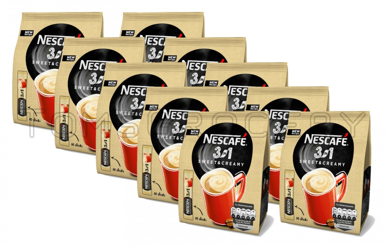 NESCAFE SWEET & CREAMY Flavor 3in1 Instant Coffee Drink 170g 6oz-100 ...