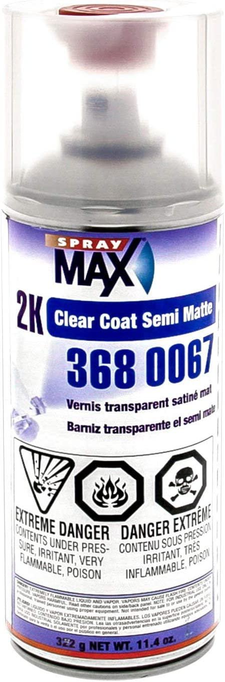 Spray max 2K Clear Coat Semi Matte 3680067, Aerosol