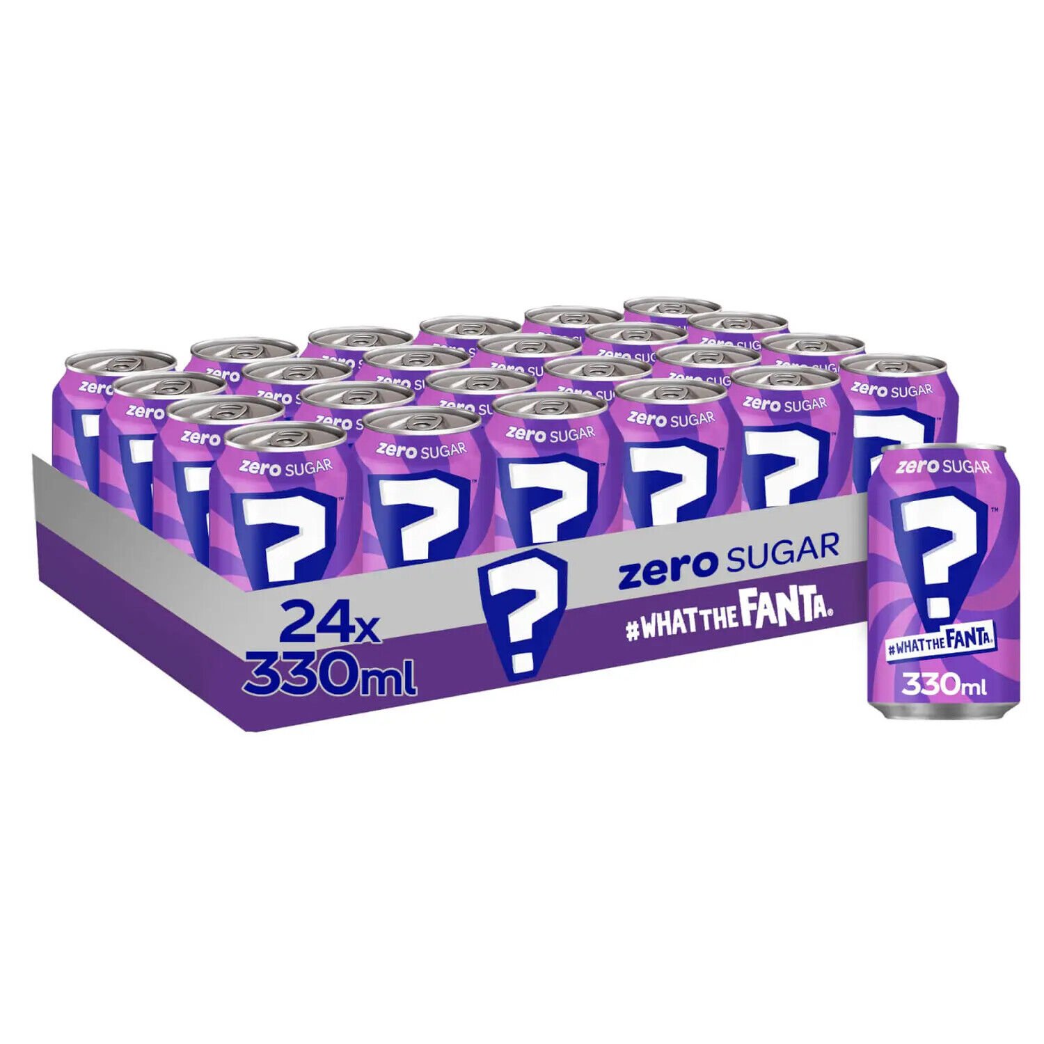 FANTA What The Fanta? Mystery Flavor Zero Sugar Sparkling Drink ...