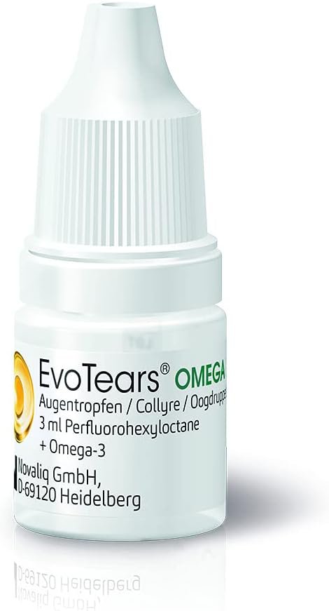 EvoTears® Omega Eye Drops for Dry and Irritated Eyes, with Omega 3 ...