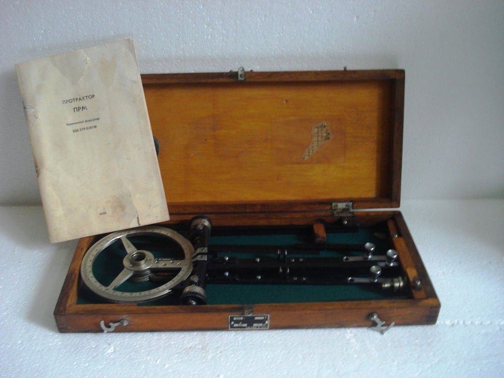 USSR Vintage Protractor Sextant -N 9191 - 1969 - RUSSIAN STATION POINTER