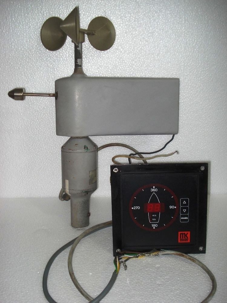 ship's Marine ANEMOMETER / Wind Meter * Complete * Made in ENGLAND