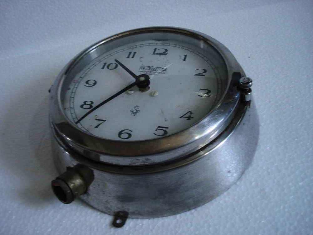 WEMPE Marine SLAVE Clock - BRASS - Made in GERMANY (C)