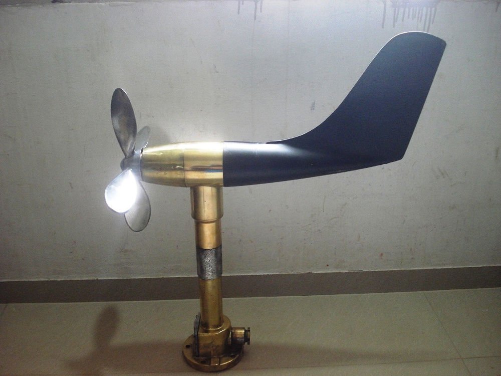 VINTAGE Marine ANEMOMETER / WIND METER - BRASS - Made in JAPAN - RARE