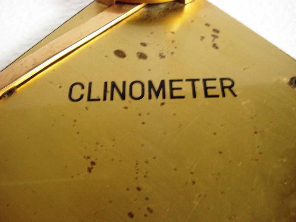 ANTIQUE Marine Clinometer - BRASS - SHIP'S 100% ORIGINAL (CCC)
