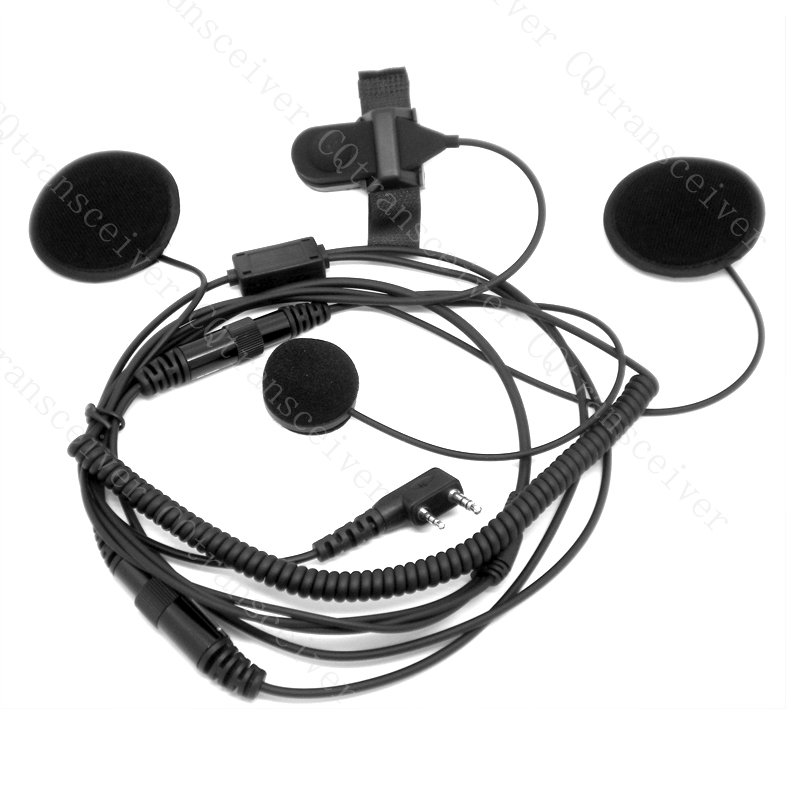 Full Face helmet Racing Headset Speaker Microphone with Handle bar PTT ...