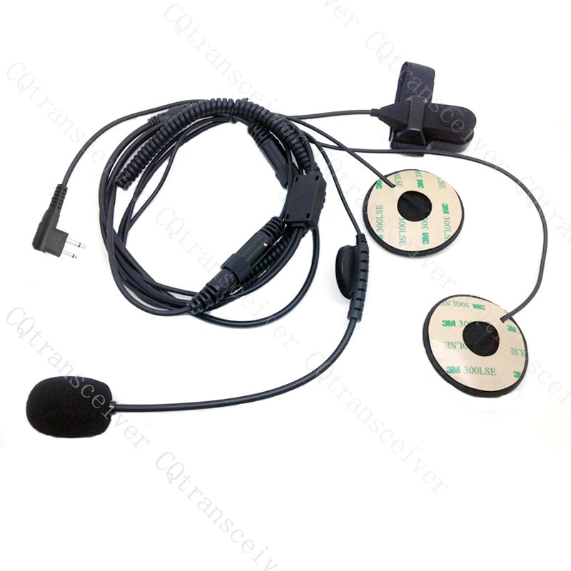 Radio Headset with mic SkullSkins Razor Raider Open Face helmet ...