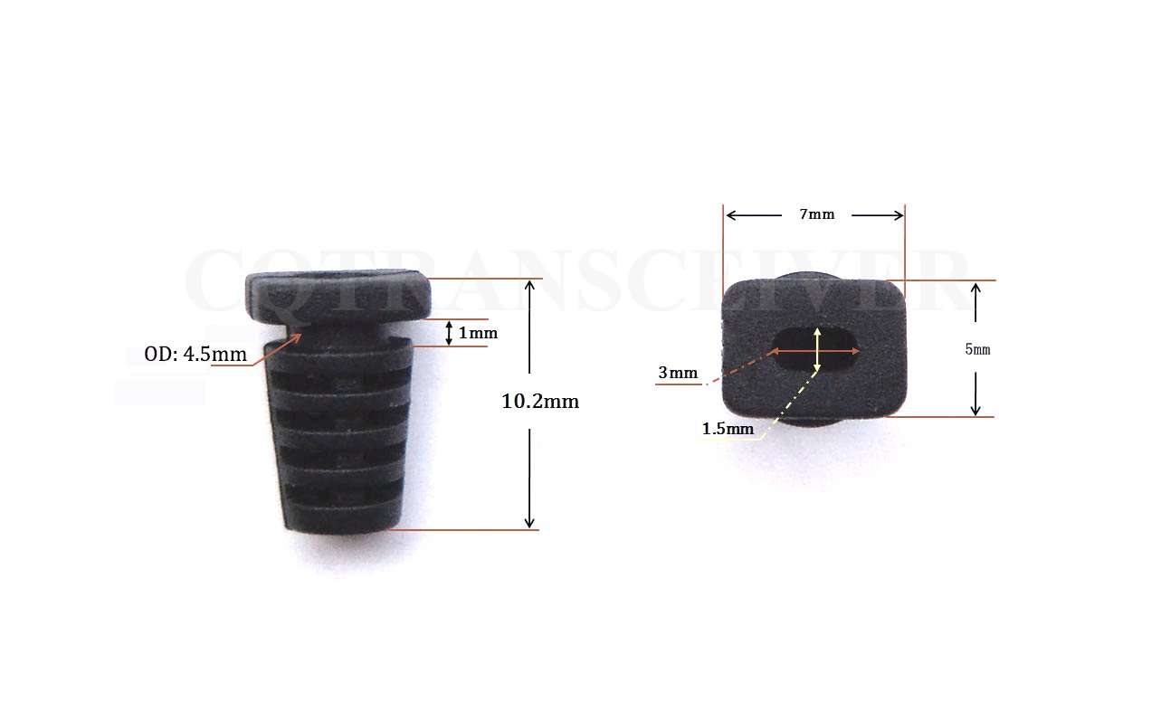 100 PCS High Quality Black Plastic Cable Strain Relief Wire Clamp Cable ...
