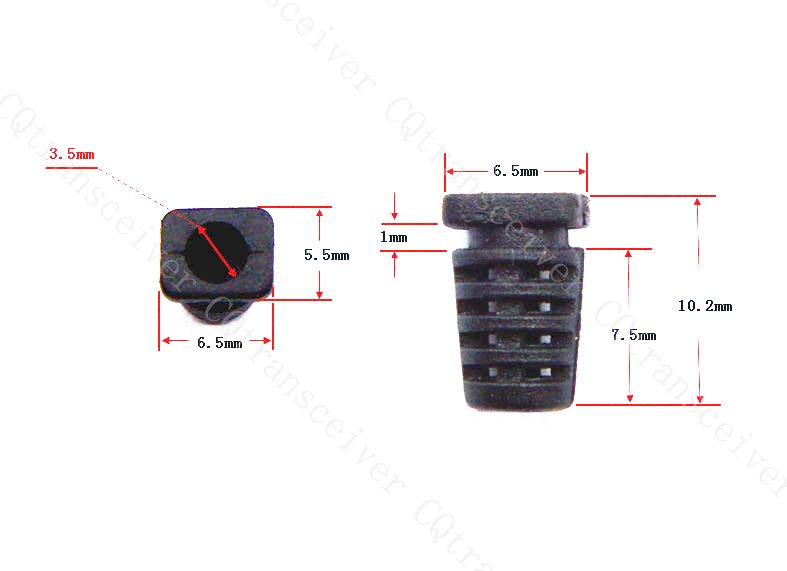 100 pcs Bushings Cable Clips Rubber Grommets Cord gland Snap-in Strain ...