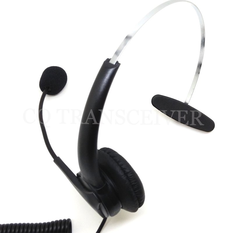 Telephone Earphone Headset RJ9 Plug Single Sided for Polycom SoundPoint ...