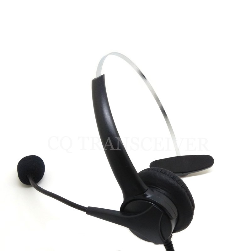 Telephone Earphone Headset RJ9 Plug Single Sided for Polycom SoundPoint ...