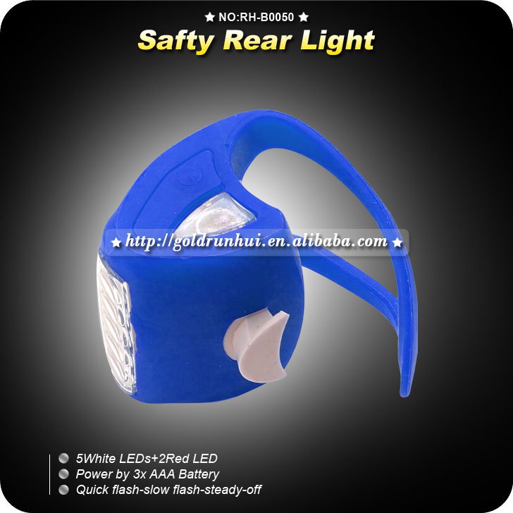 2x LED Frog Light Bicycle Frog Headlight Silicone Light Bike Light