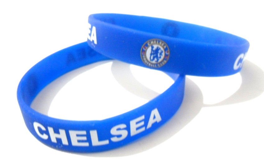 Chelsea Football Soccer Club Silicone Rubber Bracelet Sport Team Unisex ...