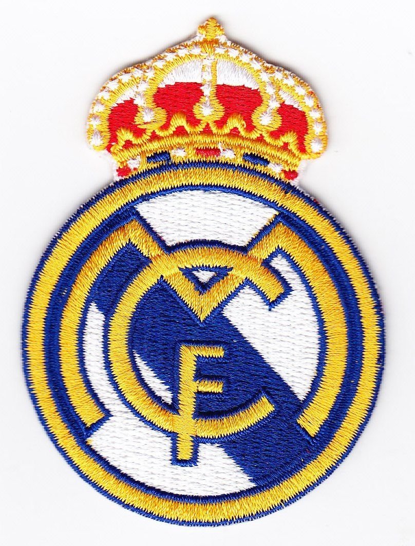 Real Madrid MultiColor Football Team Soccer Embroidered Iron On Backing ...