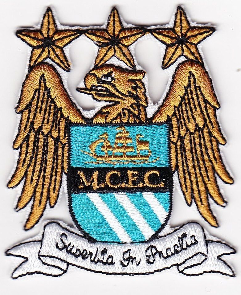 Manchester City Man City MultiColor Football Team Soccer Embroidered ...