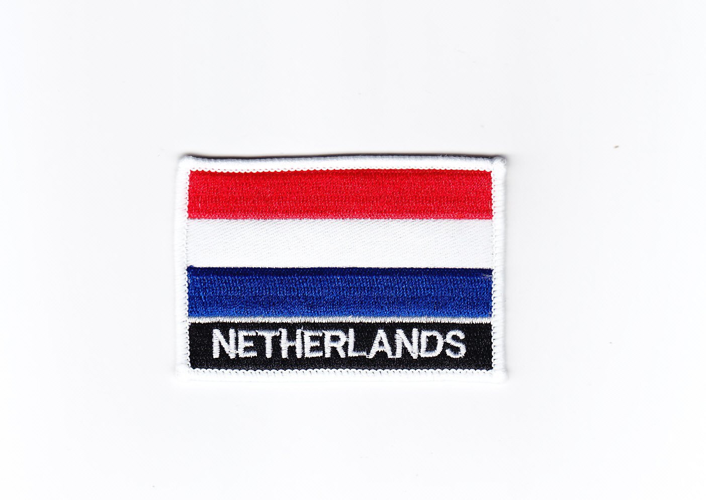 Netherlands MultiColor Country Flag Logo Embroidered Iron On Backing Heat Seal Patch