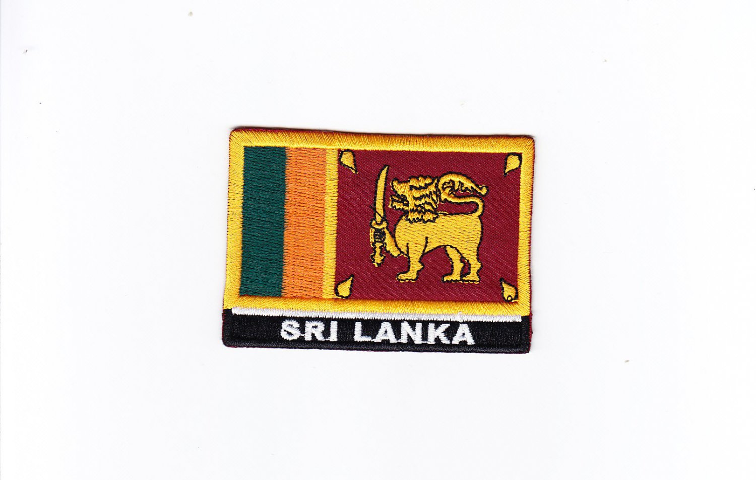 Sri Lanka Ceylon MultiColor Country Flag Logo Embroidered Iron On ...
