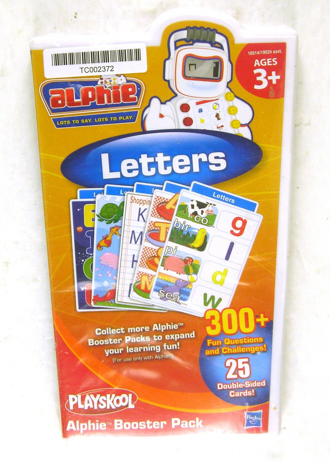 Playskool alphie Letters Alphie Booster Pack Ages 3+ NEW