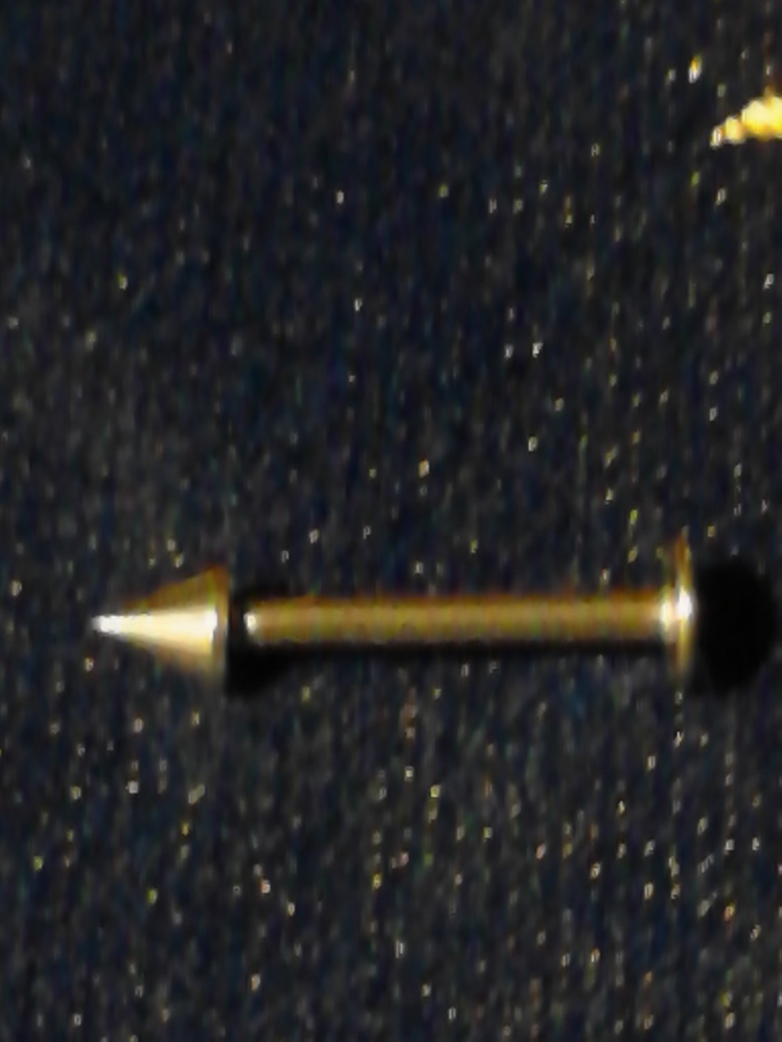 1/2" 18g Surgical Steel 3mm Spike labret