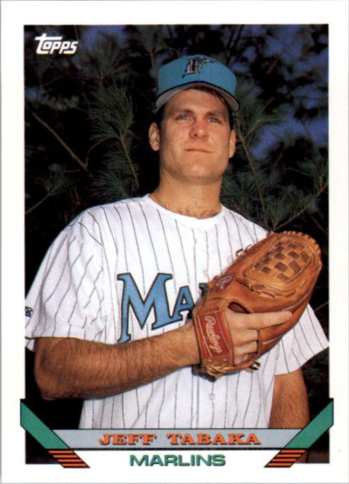 1993 Topps 586 Jeff Tabaka RC