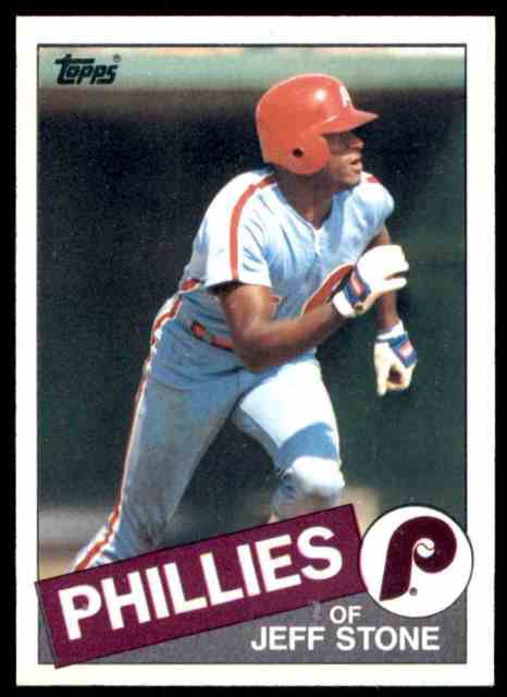 1985 Topps 476 Jeff Stone RC