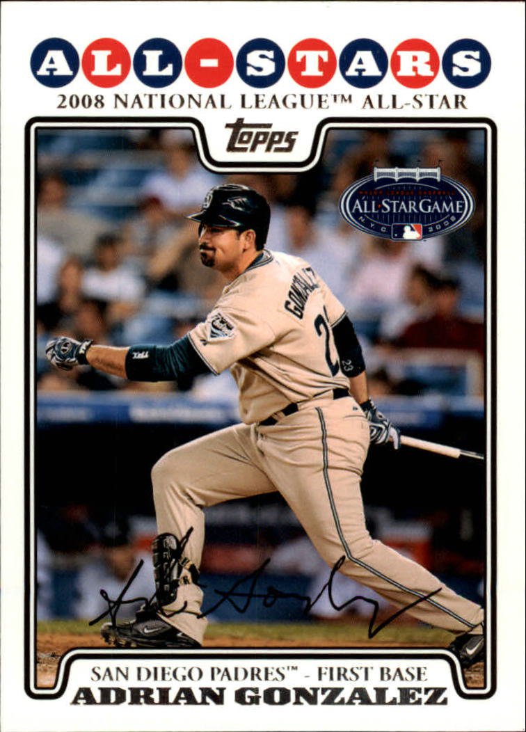 2008 Topps Update UH229 Adrian Gonzalez AS